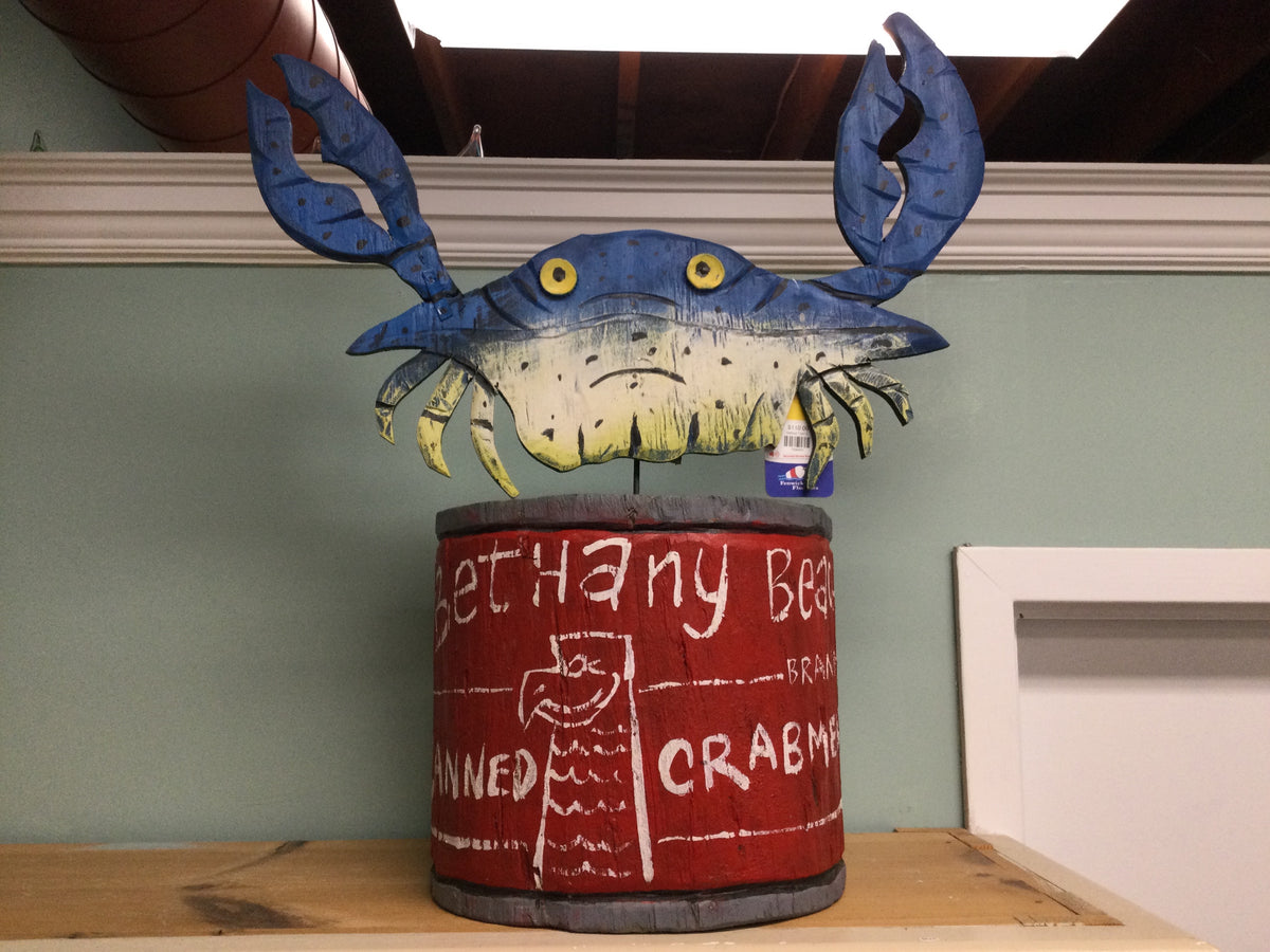Seafood "Can" 3d Art - Crab (Bethany Beach) - final sale – Fenwick Float-ors