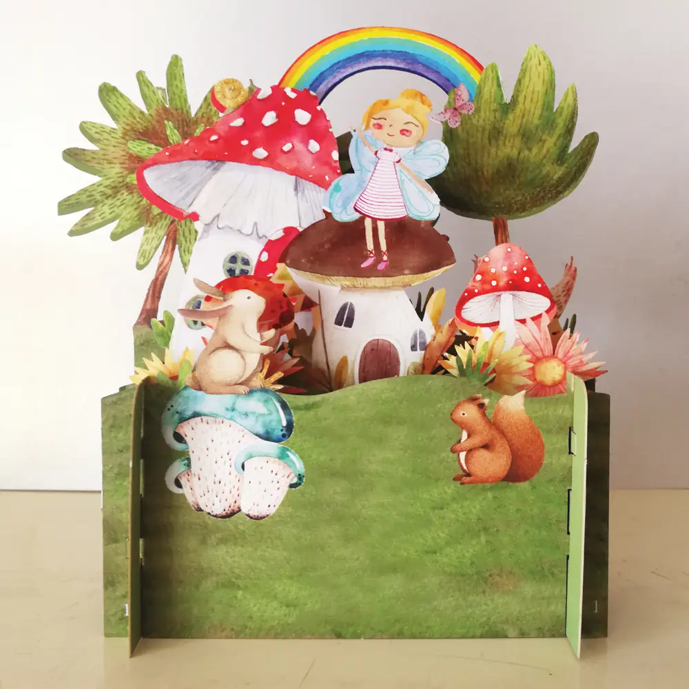 Mushroom Fairy Garden Children's Pop Up Card – Fenwick Float-ors