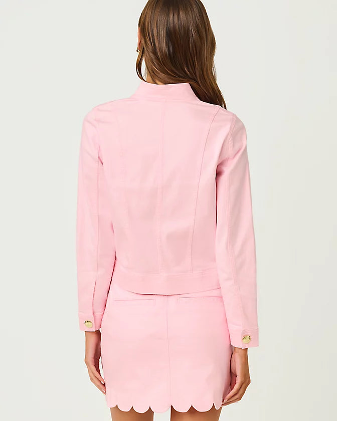 Lilly Pulitzer Shepa Denim Jacket Pink Muse – Fenwick Float-ors