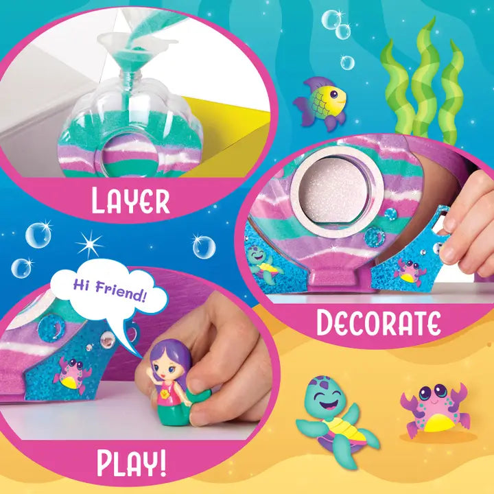 Sparkle Sand Art Mermaid Diy Craft Kit For Kids – Fenwick Float-ors