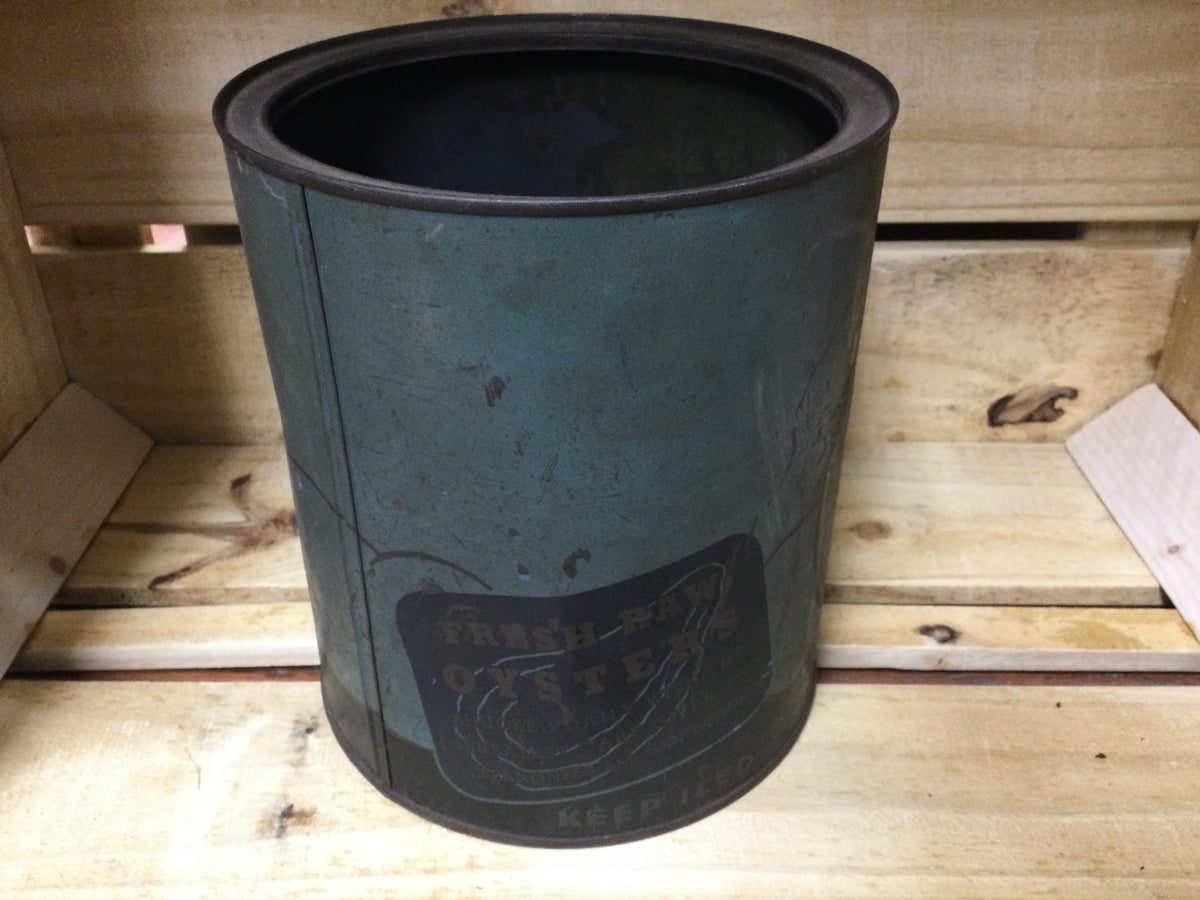 Vintage Oyster Can with Lid (single one gallon can) Delicious Oysters ...