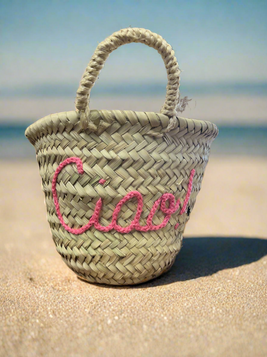"Ciao!" Navy Handmade Straw Bag - Small – Fenwick Float-ors