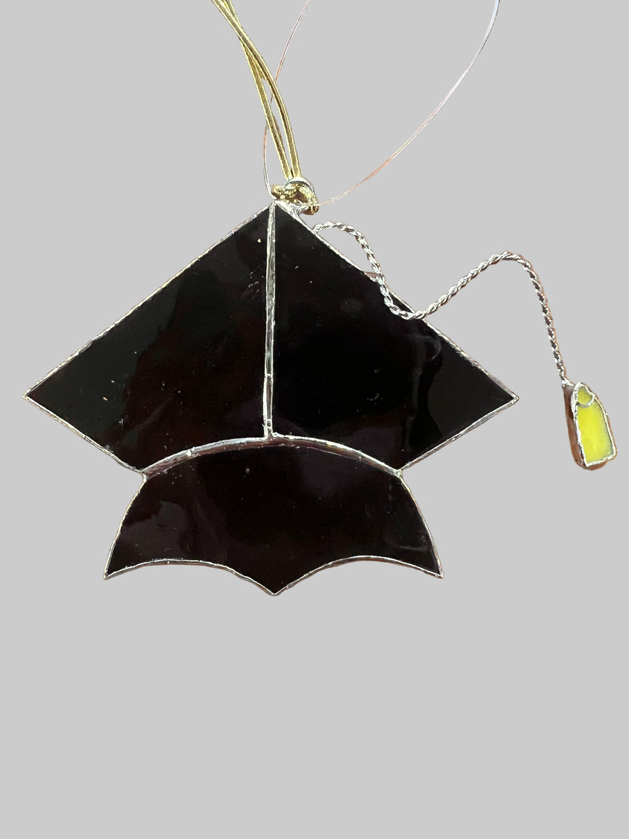 Stained Glass Ornament - Graduation Cap – Fenwick Float-ors
