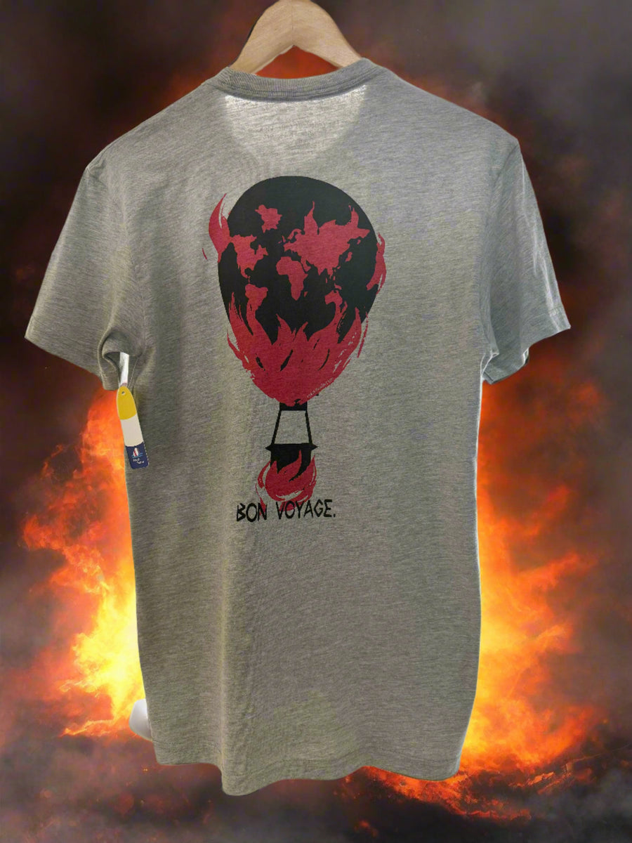 "Bon Voyage" Tee Shirt - Heather Gray – Fenwick Float-ors