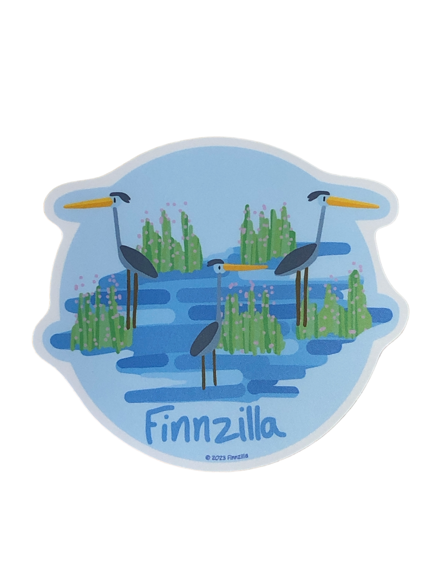 Blue Herons Sticker – Fenwick Float-ors