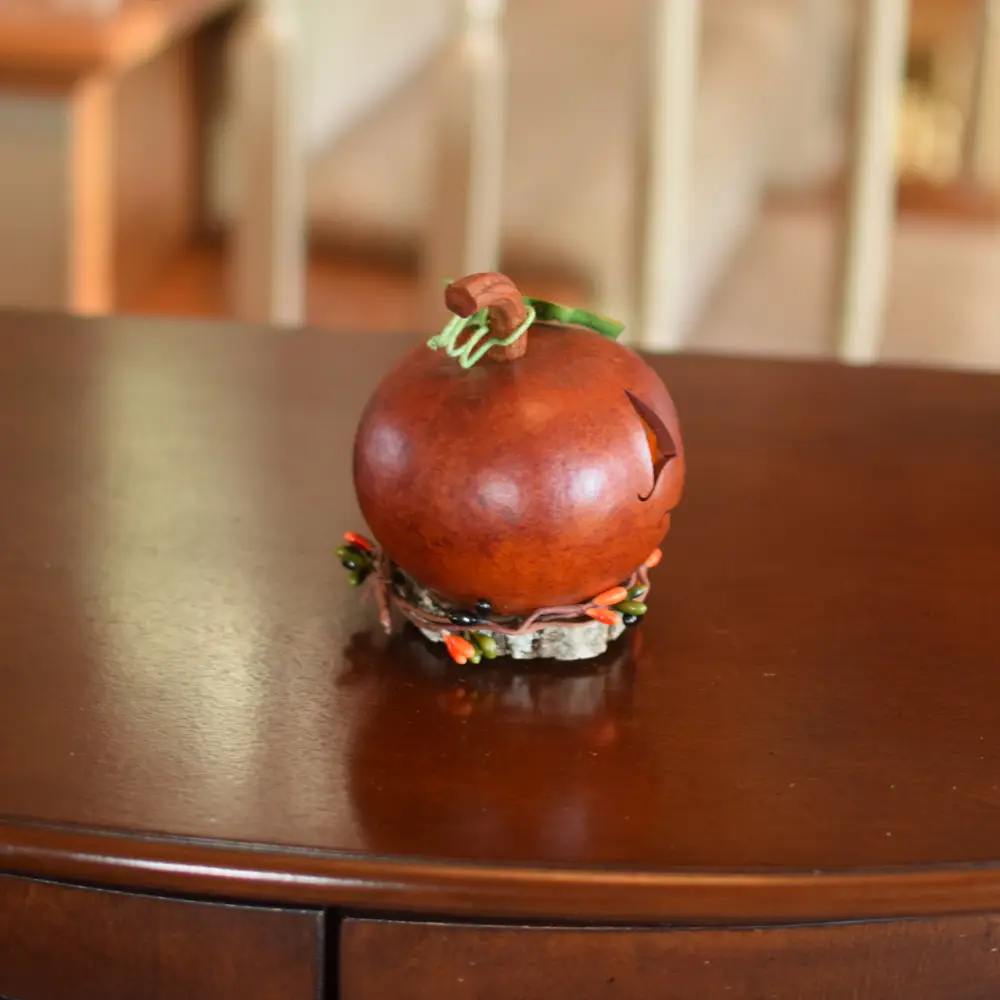 Fredrick Jack-O-Lantern Miniature Hand Crafted Gourd – Fenwick Float-ors