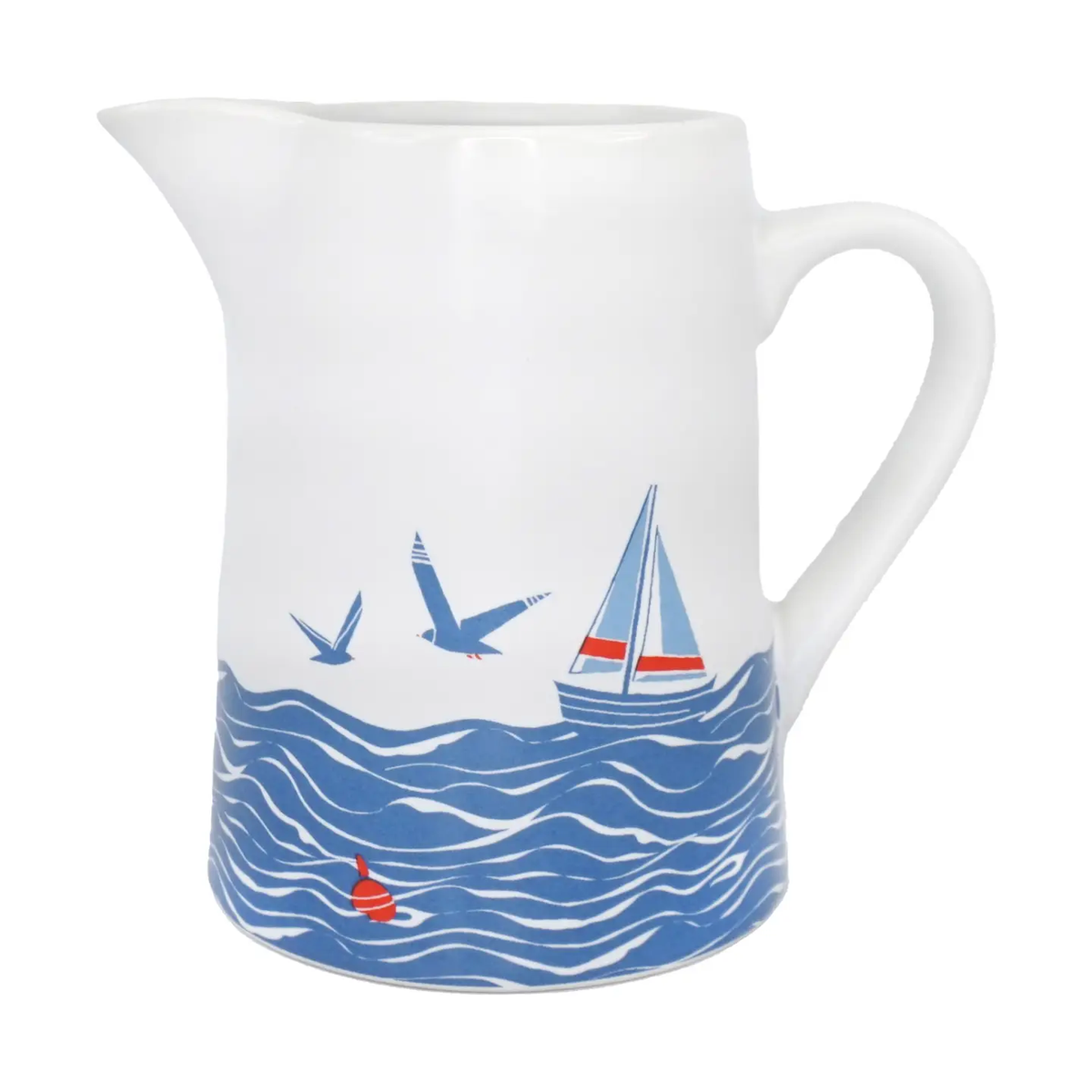 Coastal Seaside Boats Ceramic Jug Pitcher – Fenwick Float-ors