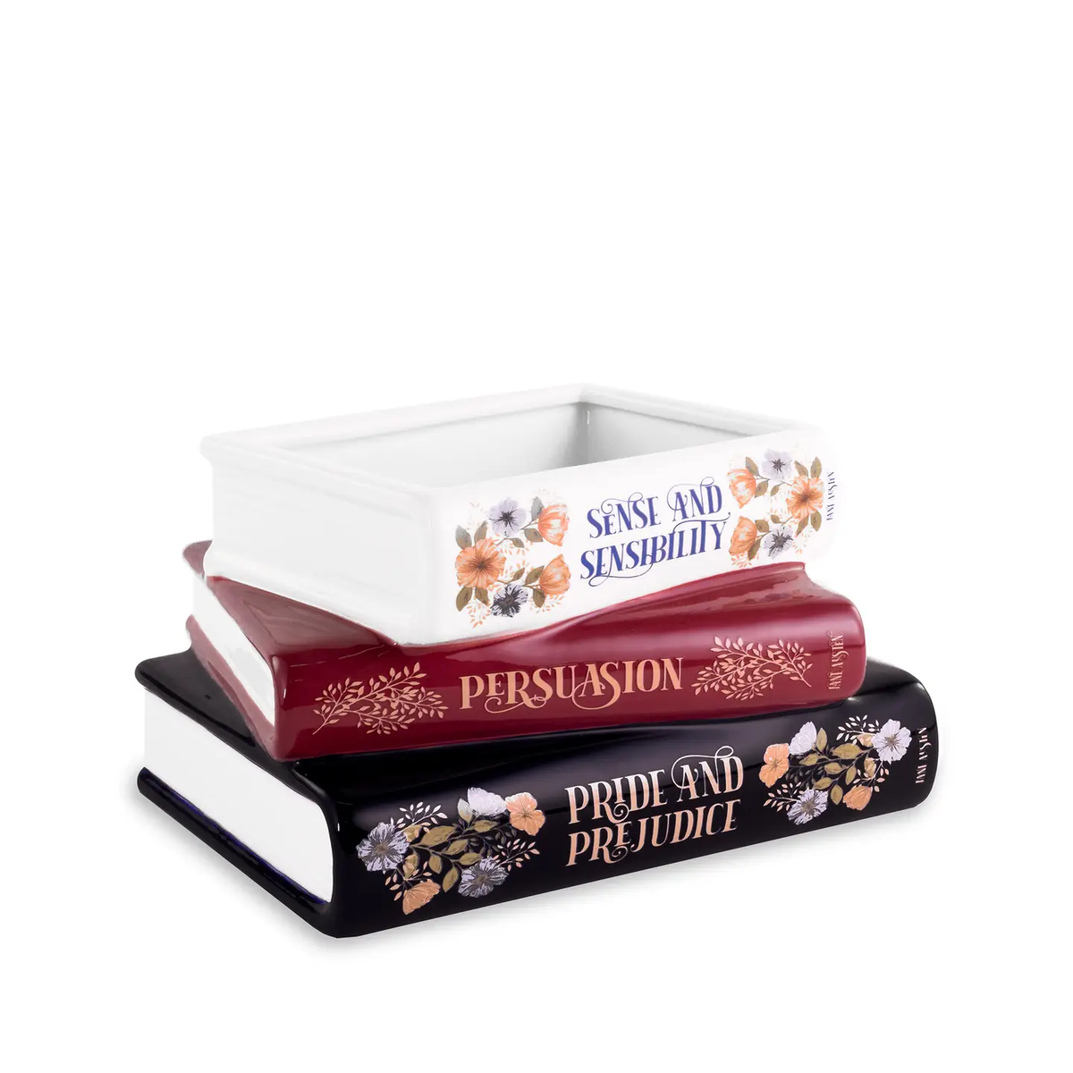 Jane Austen Stacked Books Planter – Fenwick Float-ors