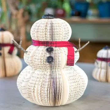 Folded Pages Snowman - Medium – Fenwick Float-ors