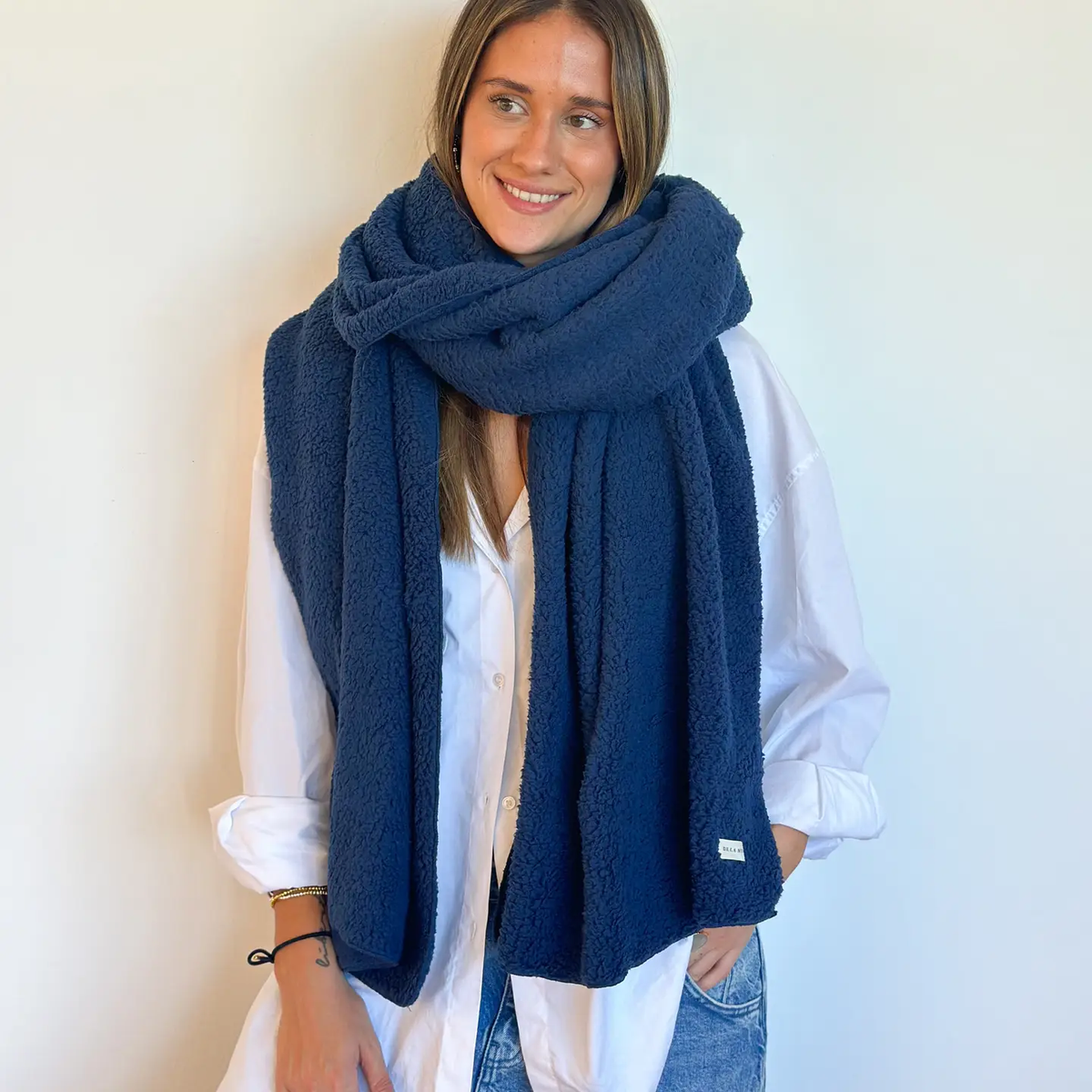 Dusty Royal Blue Oversized Scarf – Fenwick Float-ors