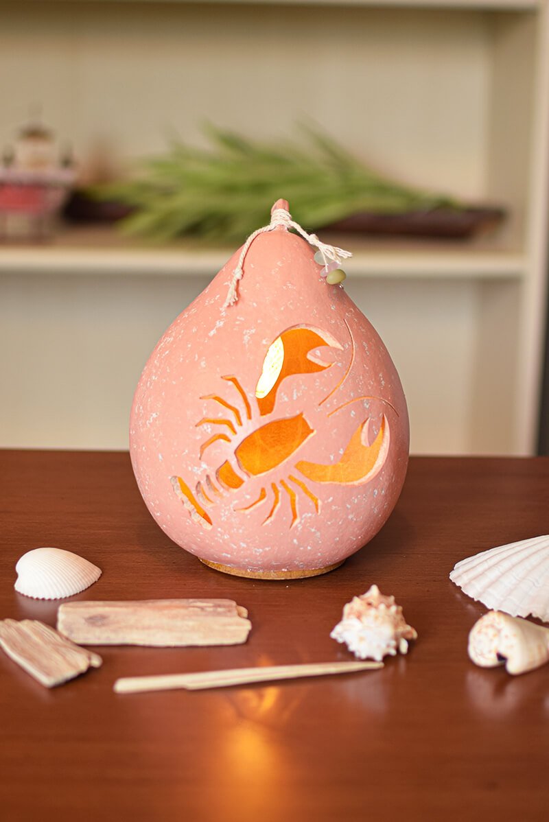 Lobster Coastal Light Up Gourd – Fenwick Float-ors