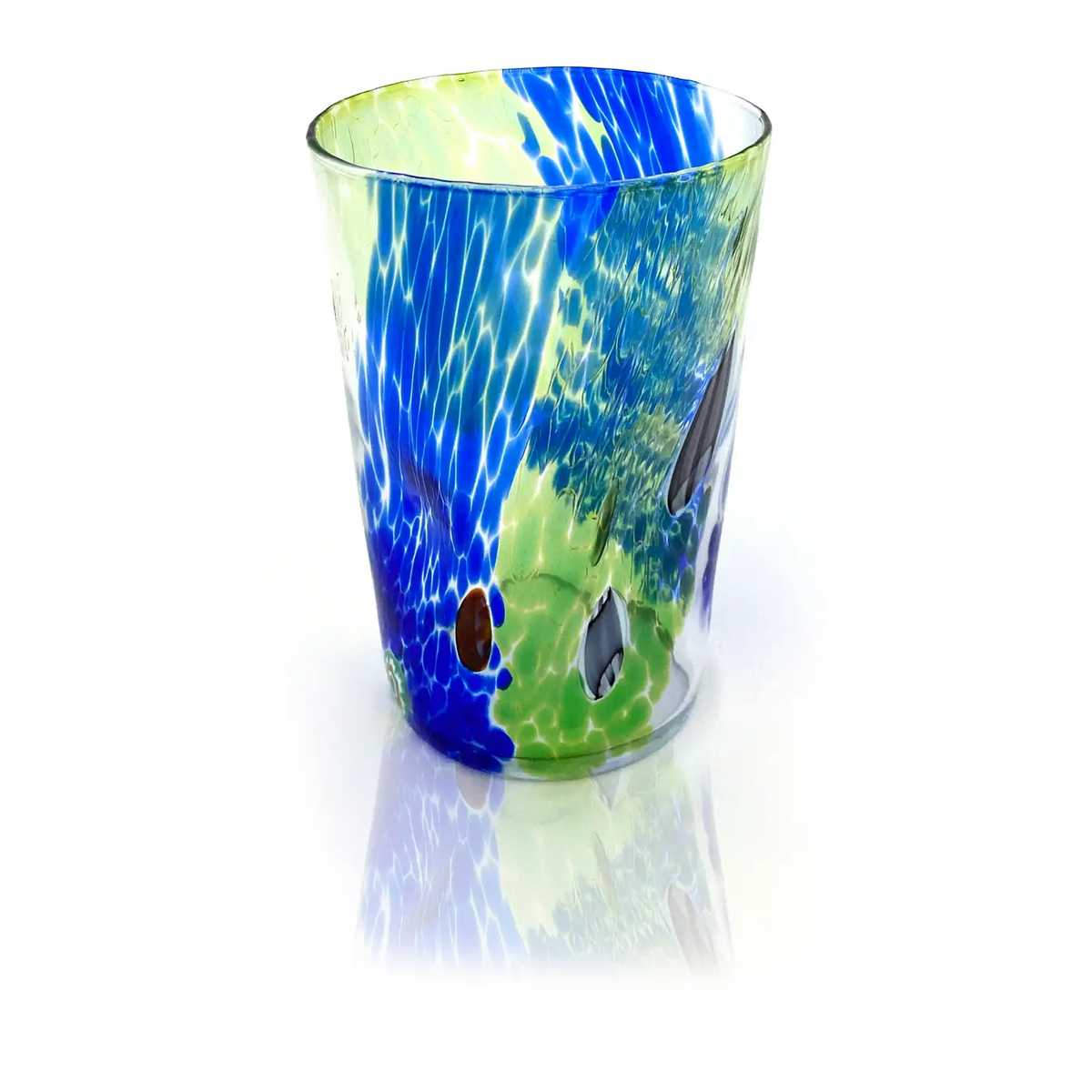 Blue and Green "I Colori di Murano” Glass Drinking Glass – Fenwick ...