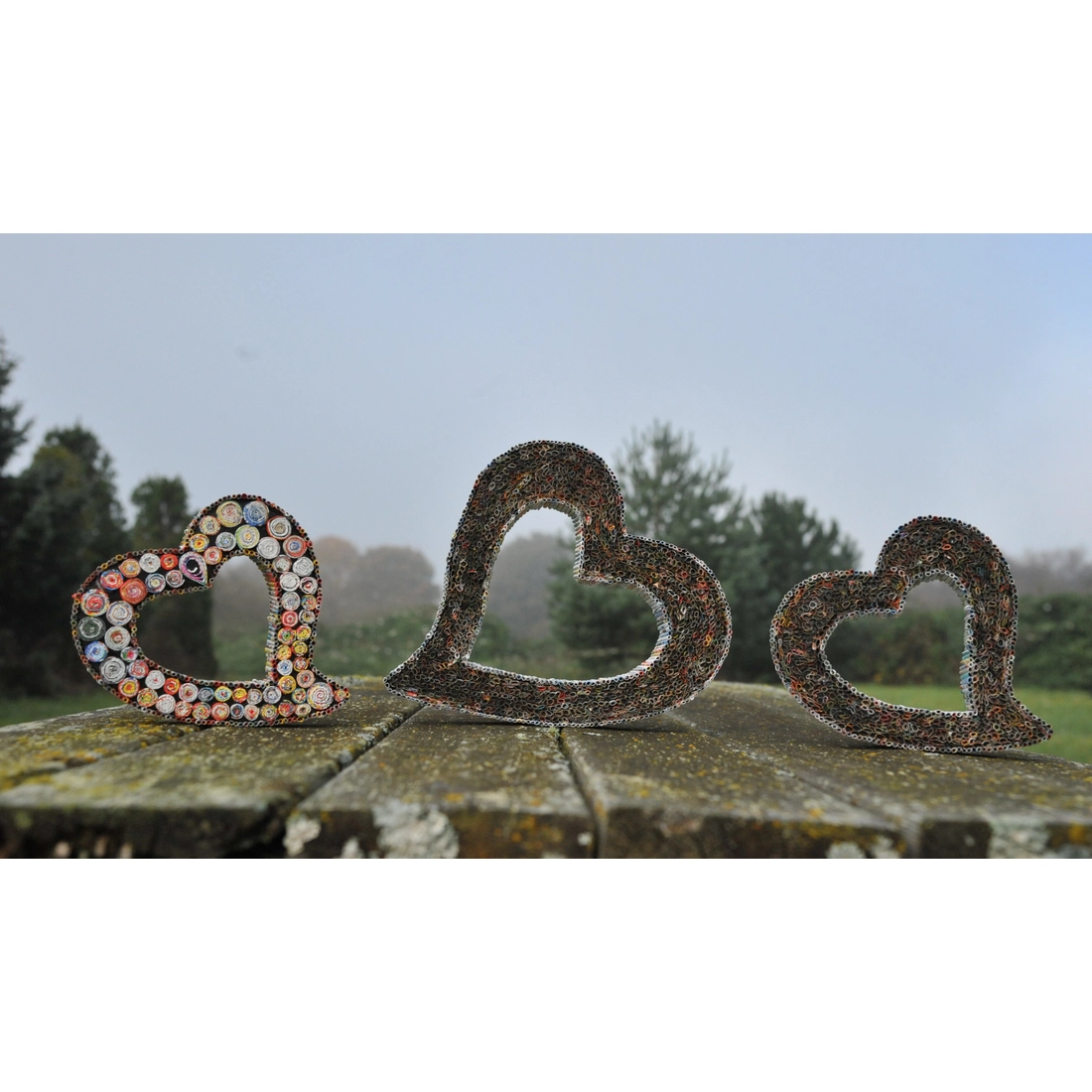 Recycled Paper Lopsided Heart Figure – Fenwick Float-ors