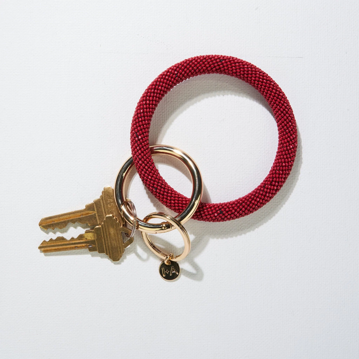 FINAL SALE Red Seed Bead Key Ring Bracelet – Fenwick Float-ors